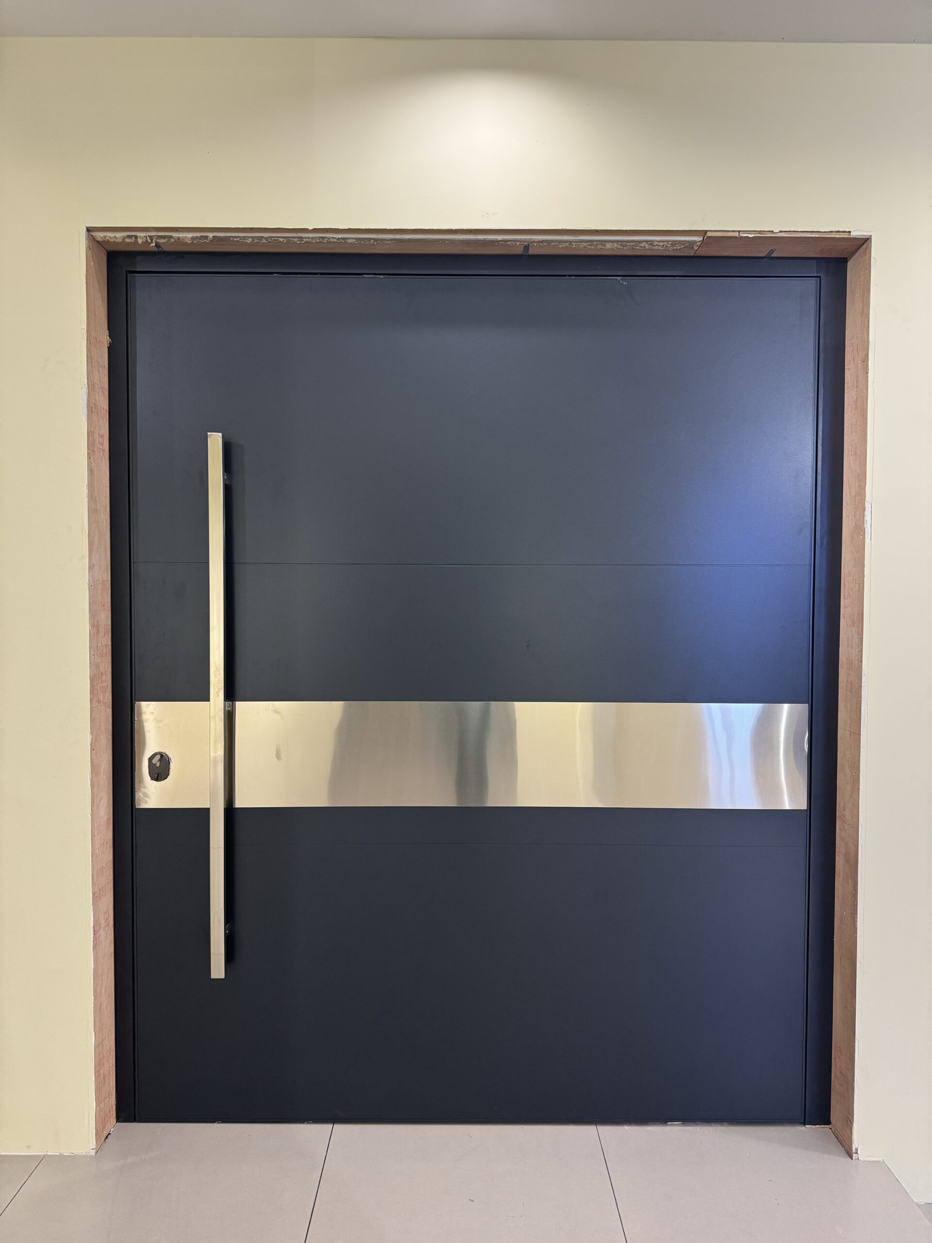 Latest modern design anti corrosion front entry doors exterior aluminum ...