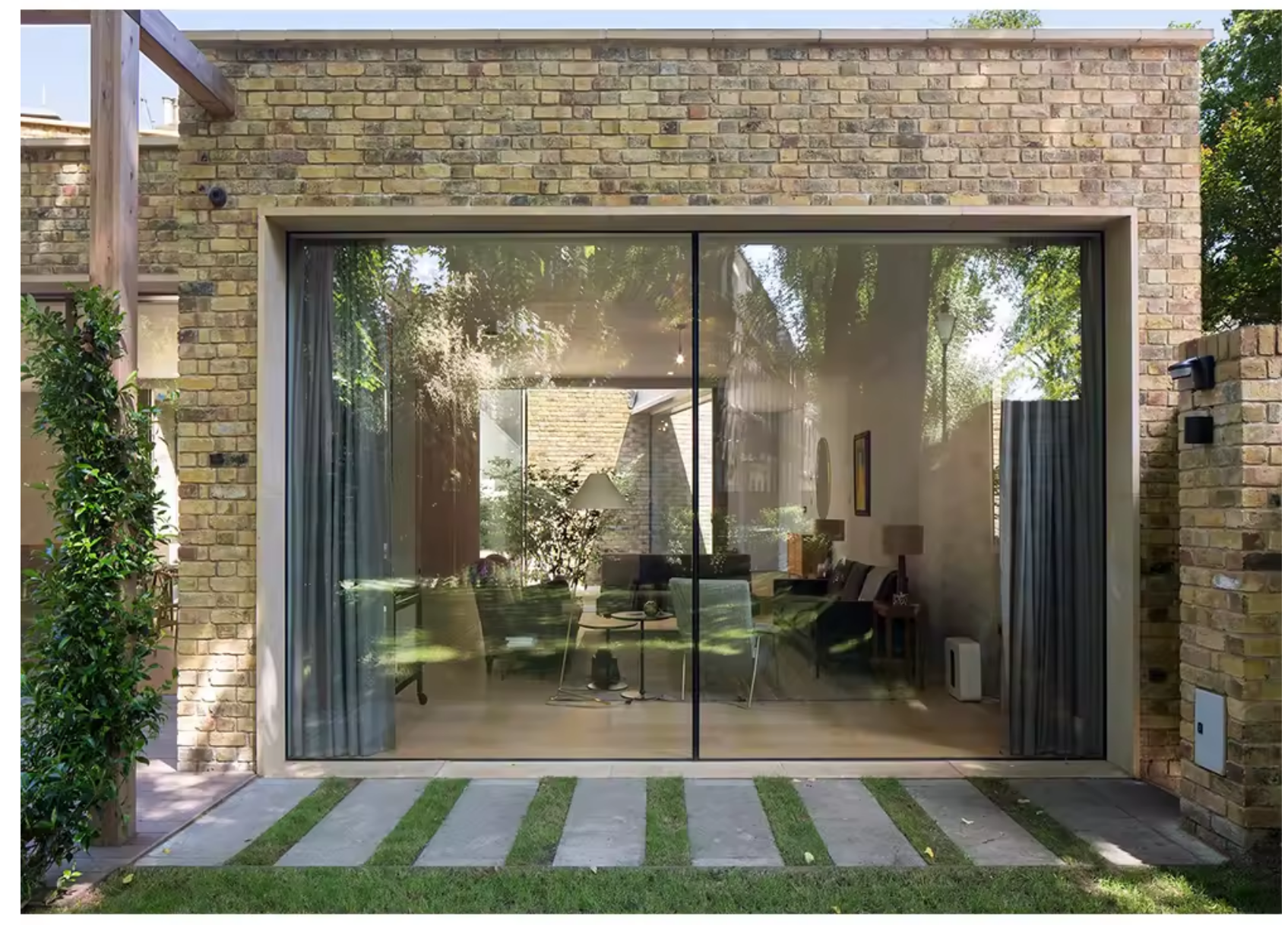 Modern Style Slim Sliding Door Double Glazed Aluminum Sliding Door ...